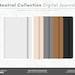 5 Digital Bullet Journals/notebooks NEUTRAL COLLECTION Goodnotes ...