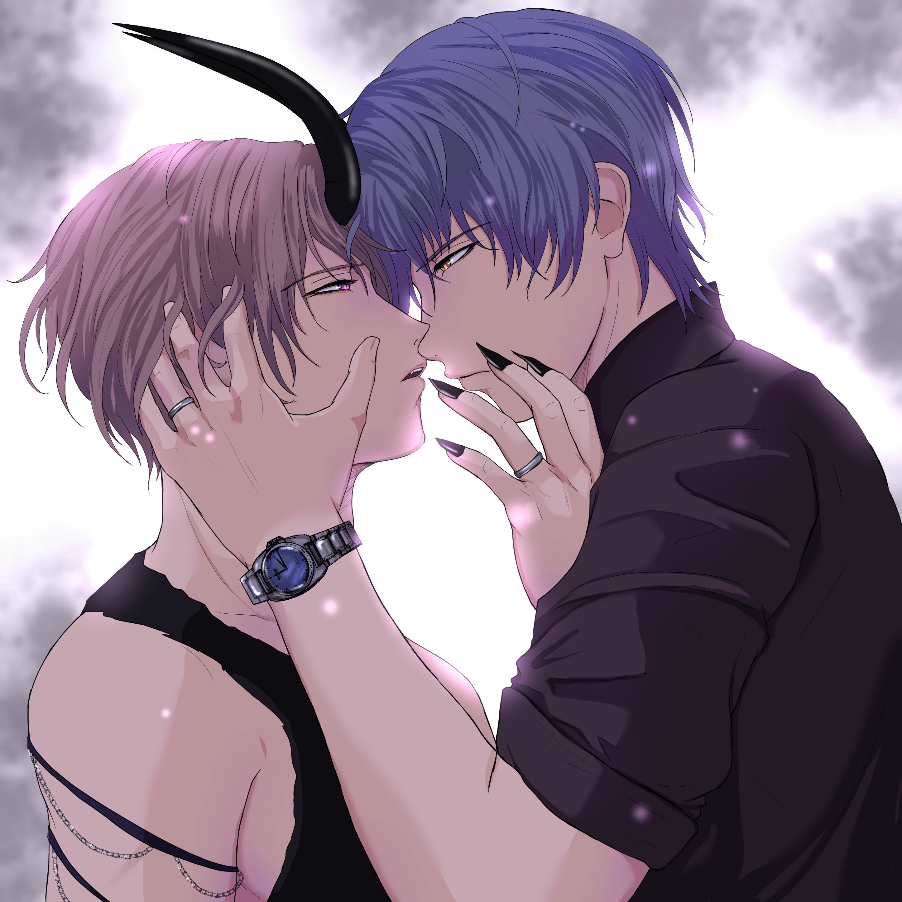 Demon Original BL / Yaoi Art - Etsy