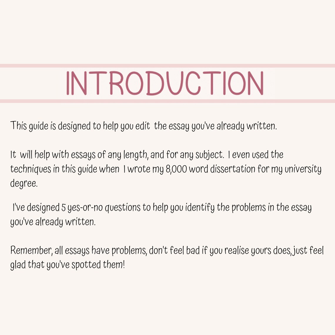 How to Edit an Essay | Printable PDF Study Guide - Etsy