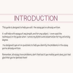 How to Edit an Essay | Printable PDF Study Guide - Etsy