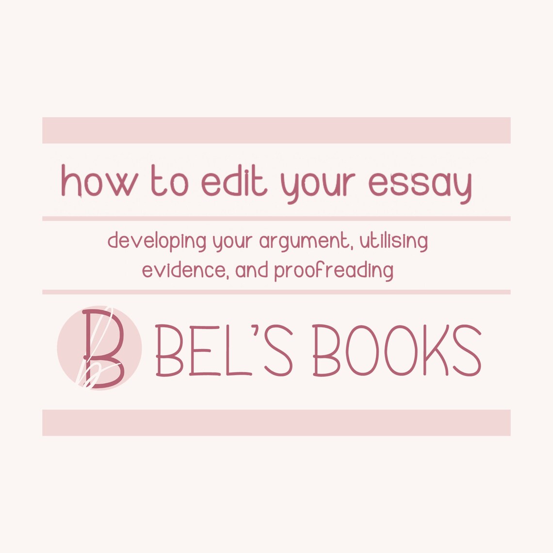 How to Edit an Essay | Printable PDF Study Guide - Etsy