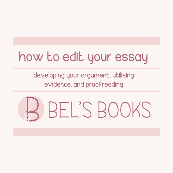 How to Edit an Essay Printable PDF Study Guide | Etsy