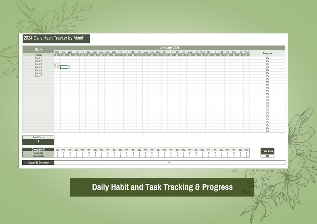 Habit Tracker, Task Tracker, Stationary, Planner, Easy to Use, Monthly ...
