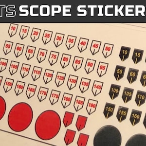 Scope Turret Stickers for Yardage Markers Air Gun Stickers Scope ...