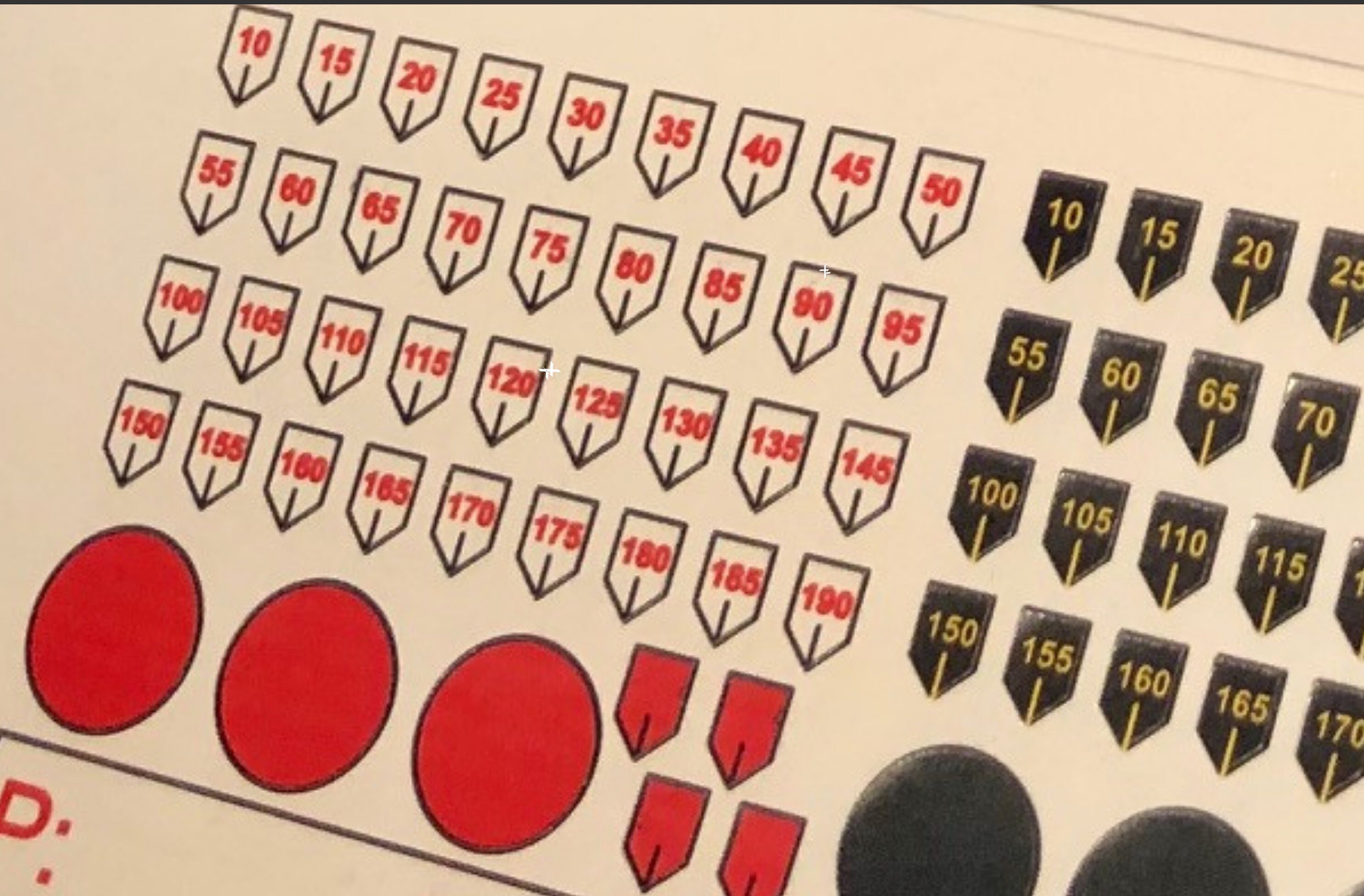 Scope Turret Stickers for Yardage Markers FREE SHIPPING / Airgun ...