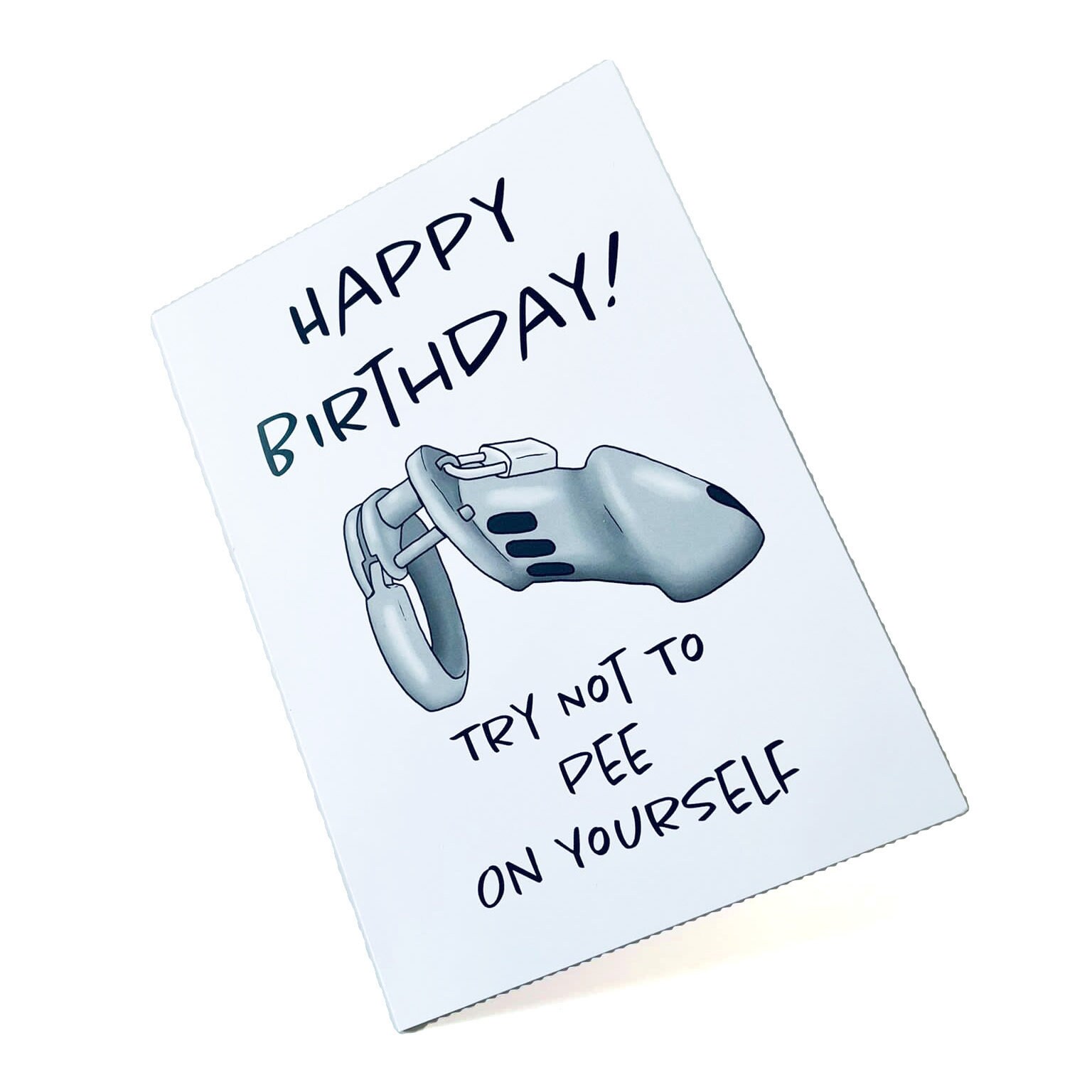 Chastity Cage BDSM Birthday Card. Bondage Kinky Birthday Card - Etsy