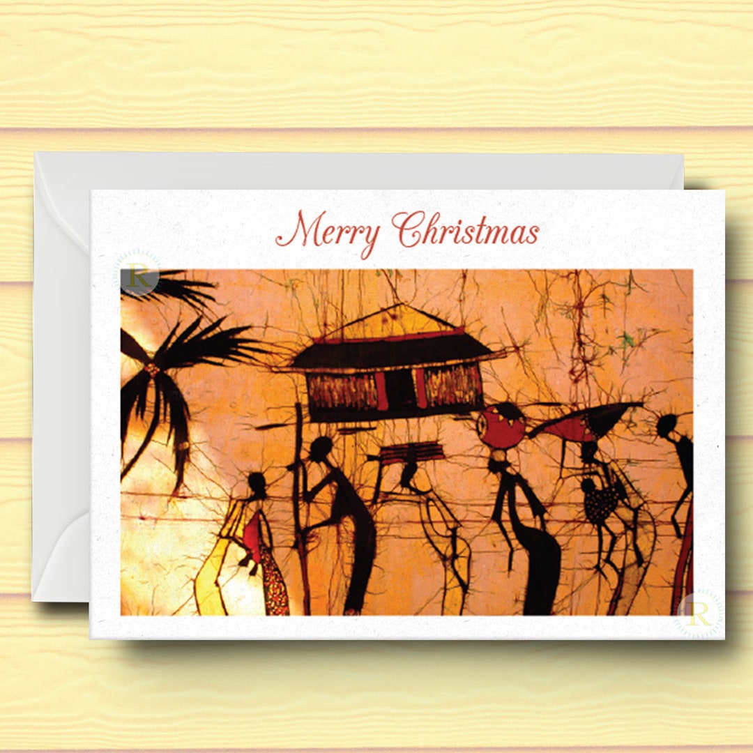 African Christmas Card E3 - Etsy