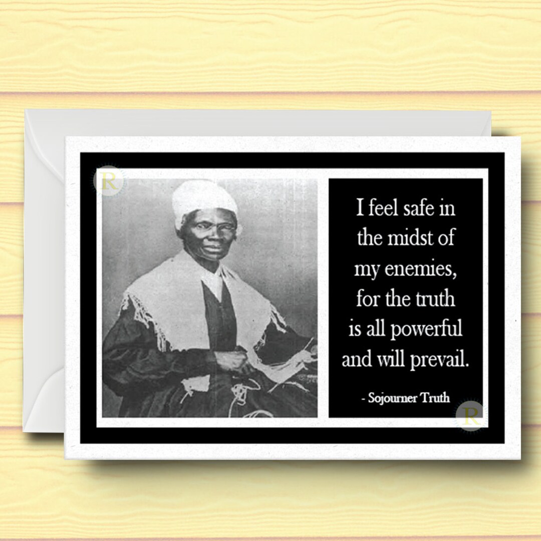 Sojourner Truth Inspirational Card - Etsy Sweden