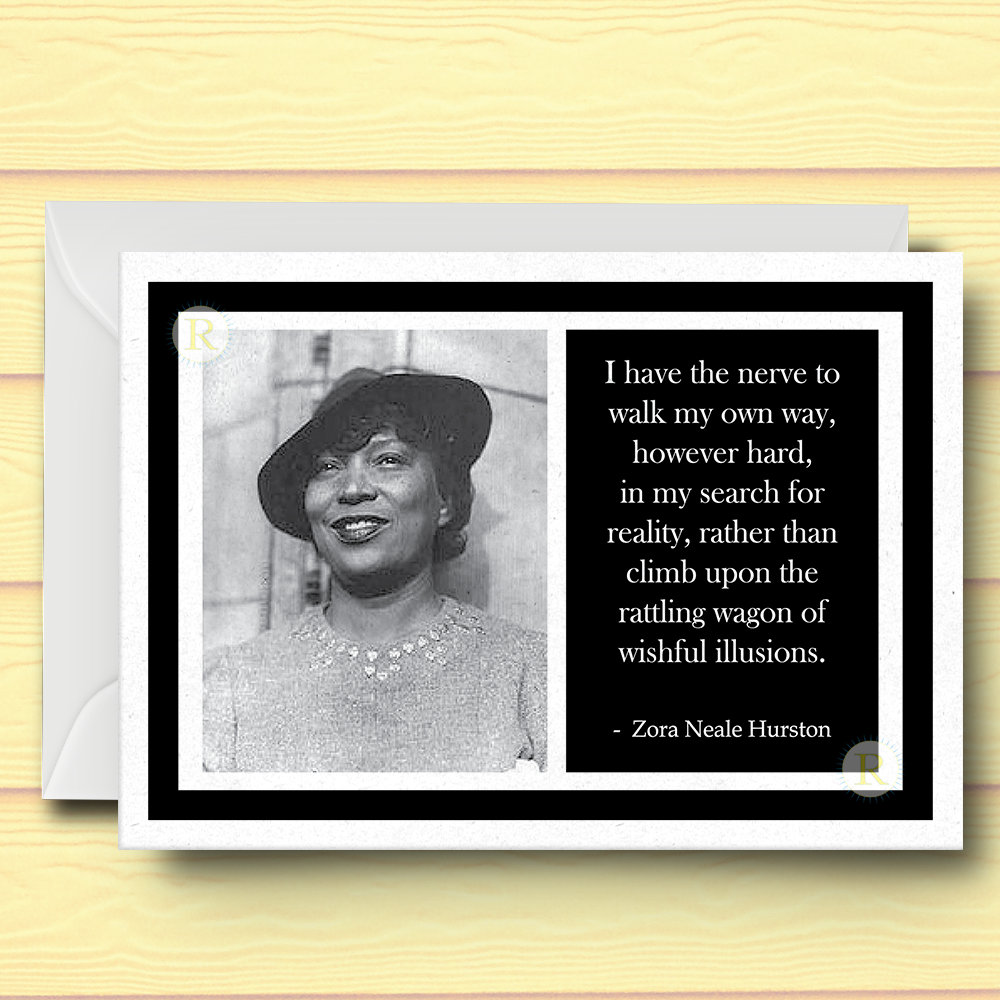 Zora Neale Hurston Inspirational Card - Etsy
