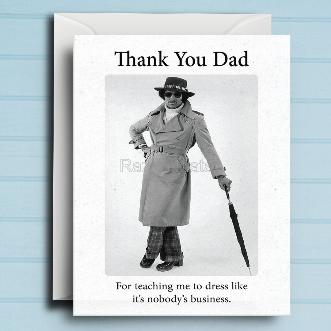 Black Father's Day Card 'dress Like Dad' - Etsy UK