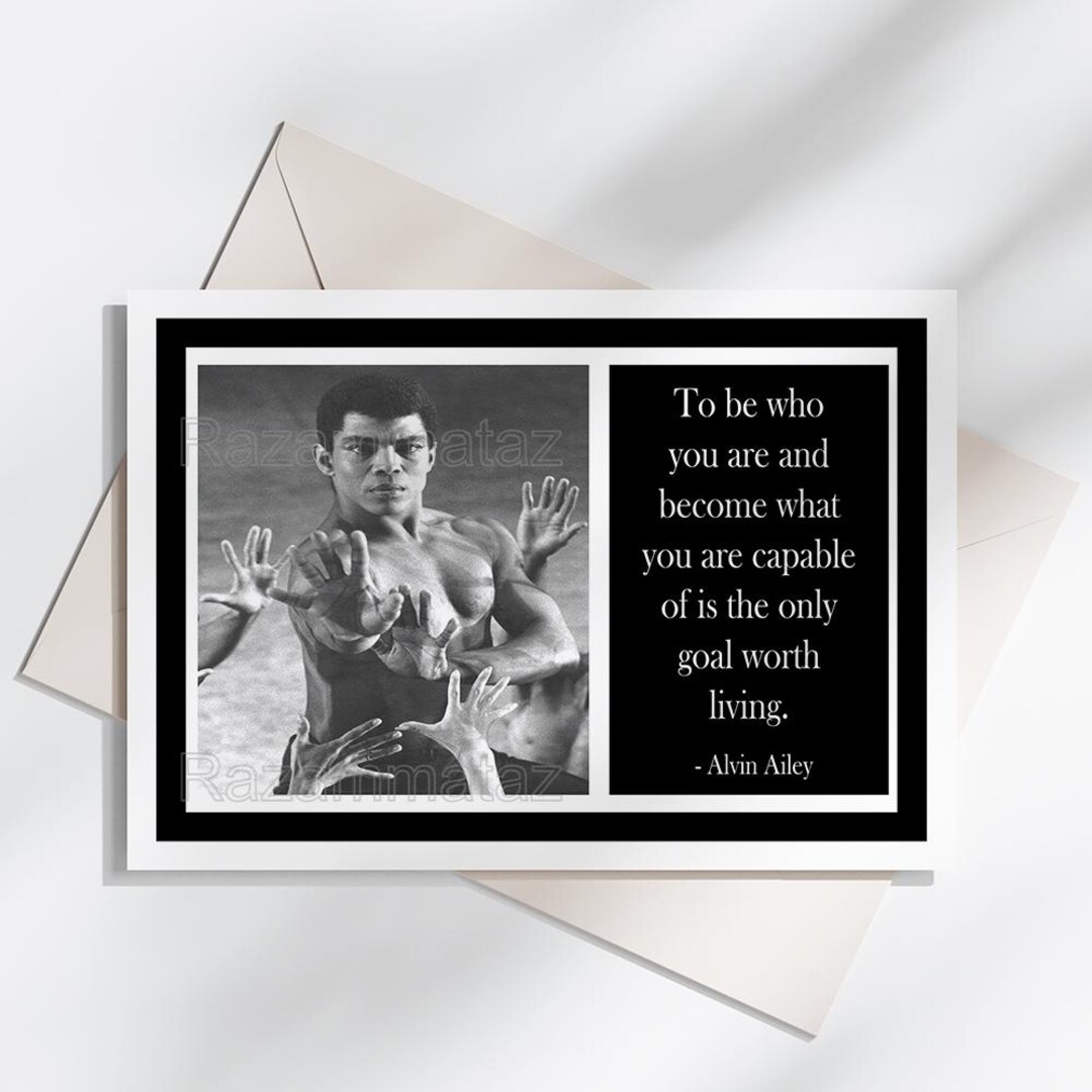 Alvin Ailey Inspirational Card - Etsy