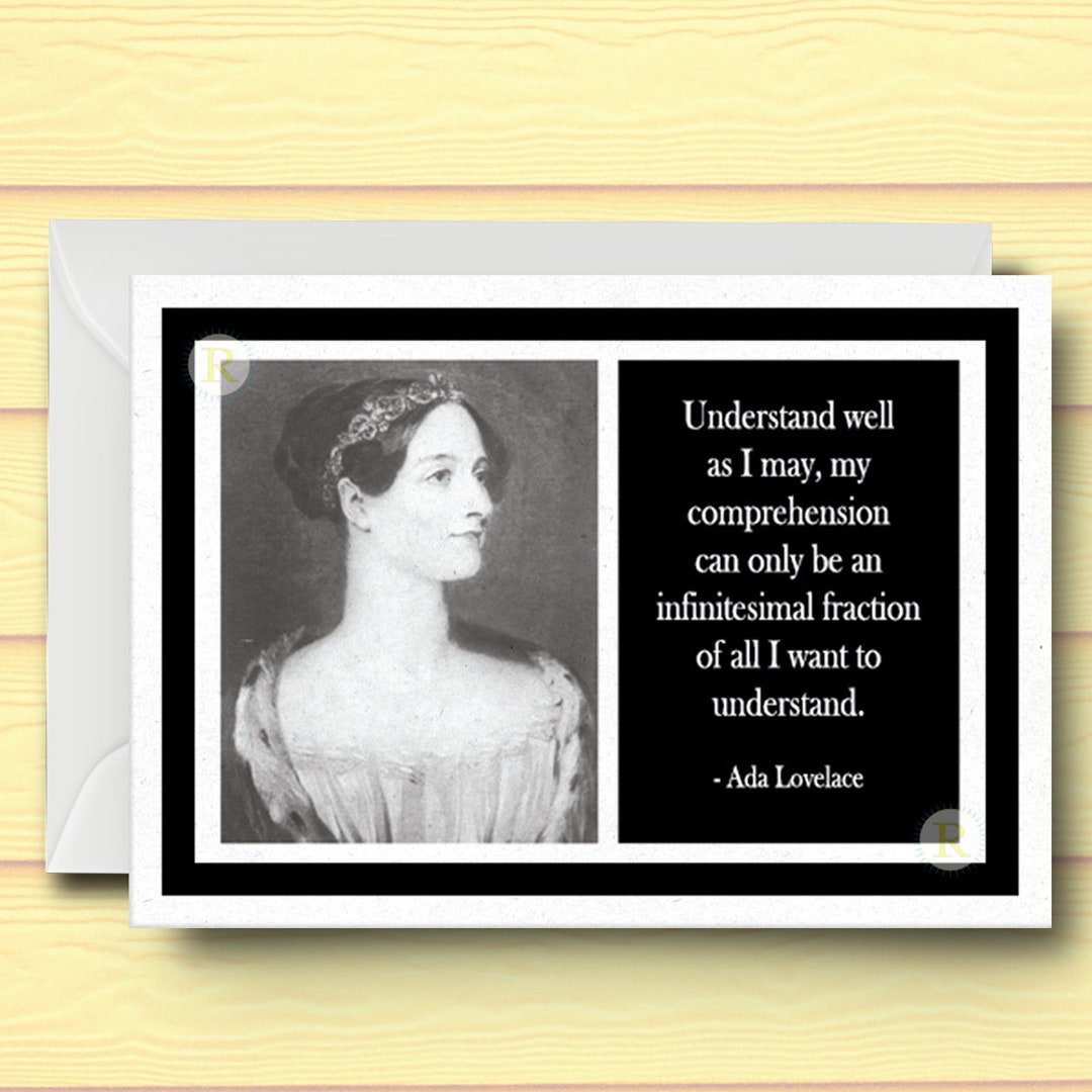 Ada Lovelace A Inspirational Card - Etsy