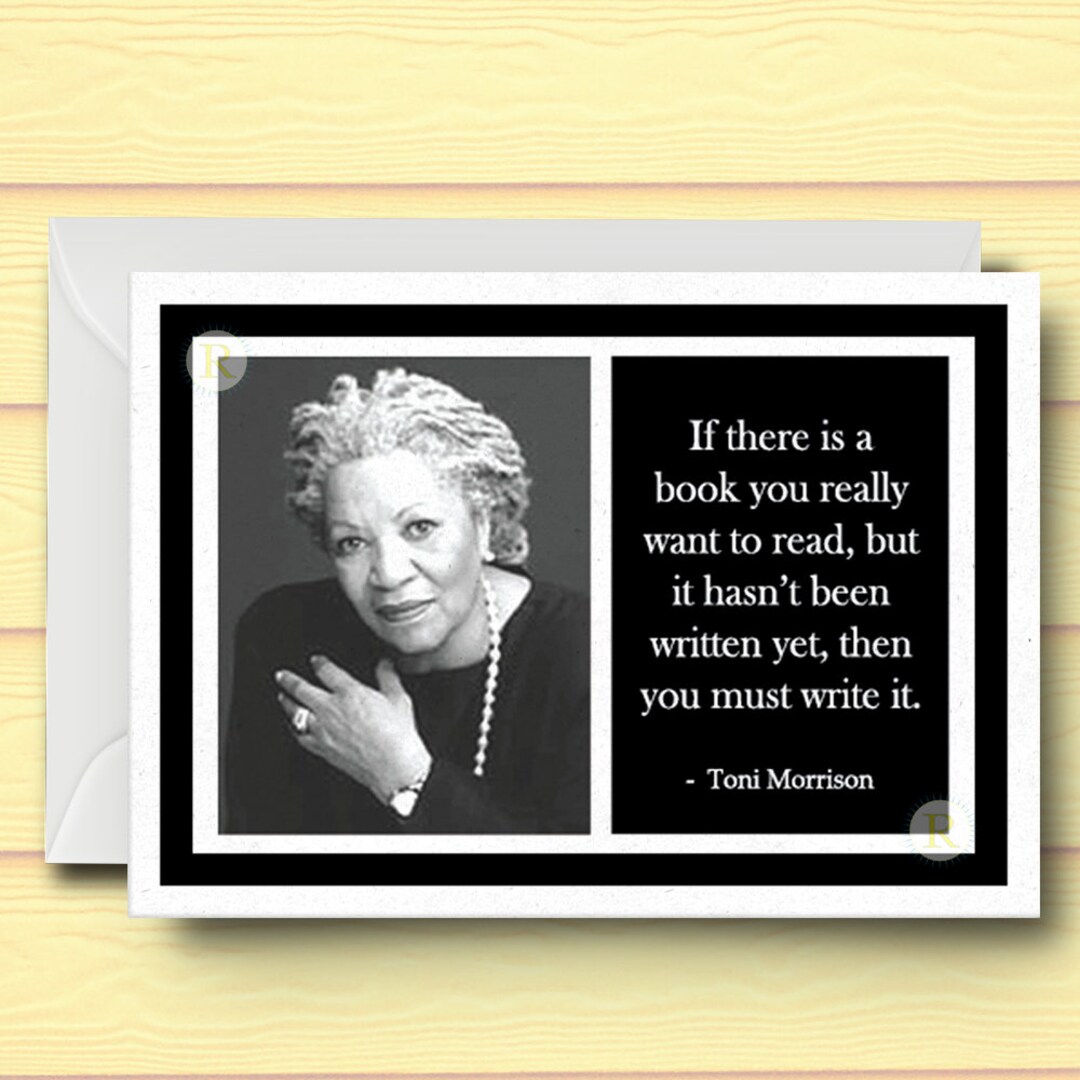 Toni Morrison Inspirational Card - Etsy
