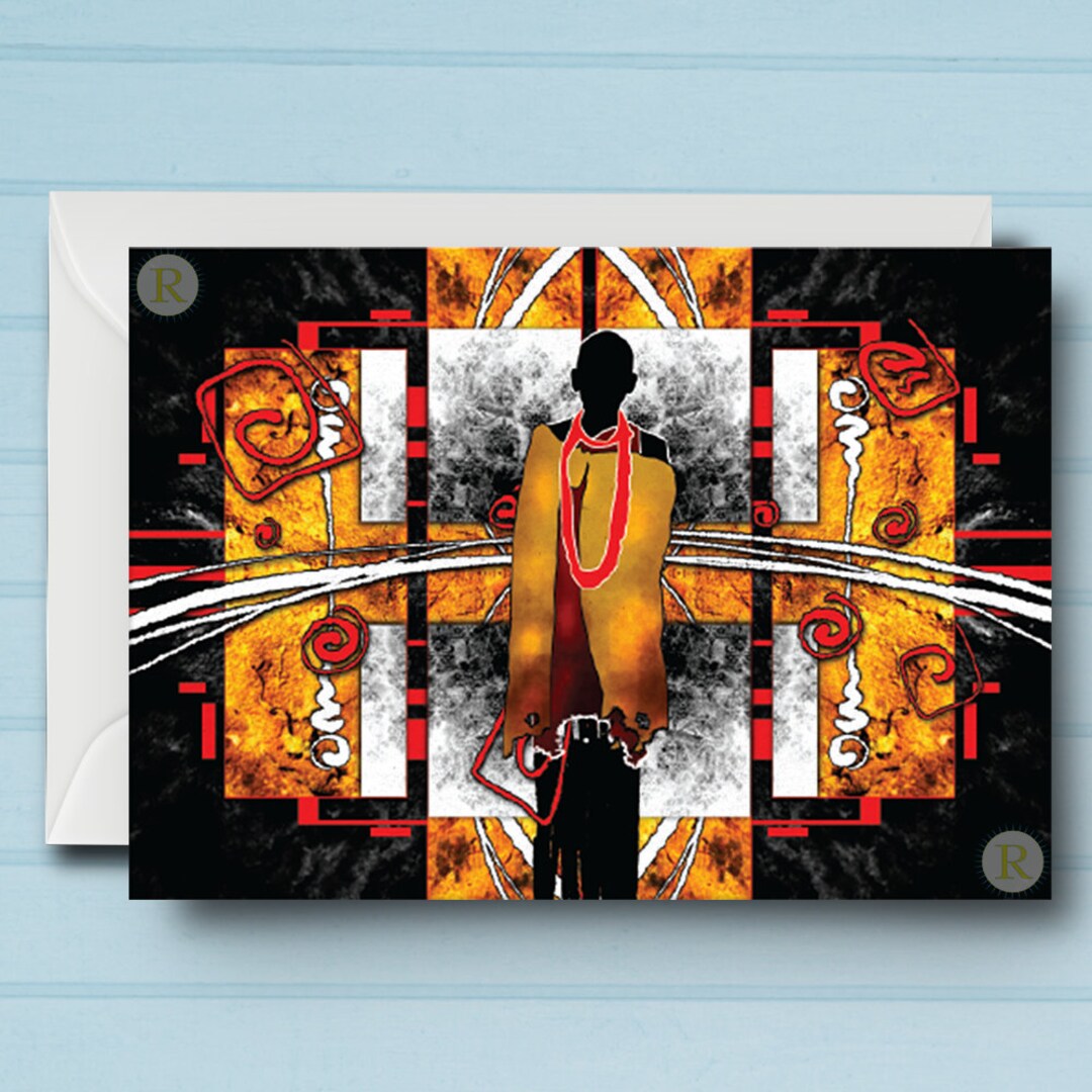 African Card I - Etsy