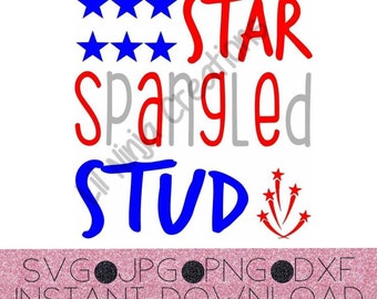 Star Spangled Stud Svg Png Sublimation - Etsy