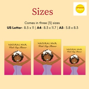 Natural Hair Wash Day Planner Hair Wash Day Planning Sheet Wash Day ...