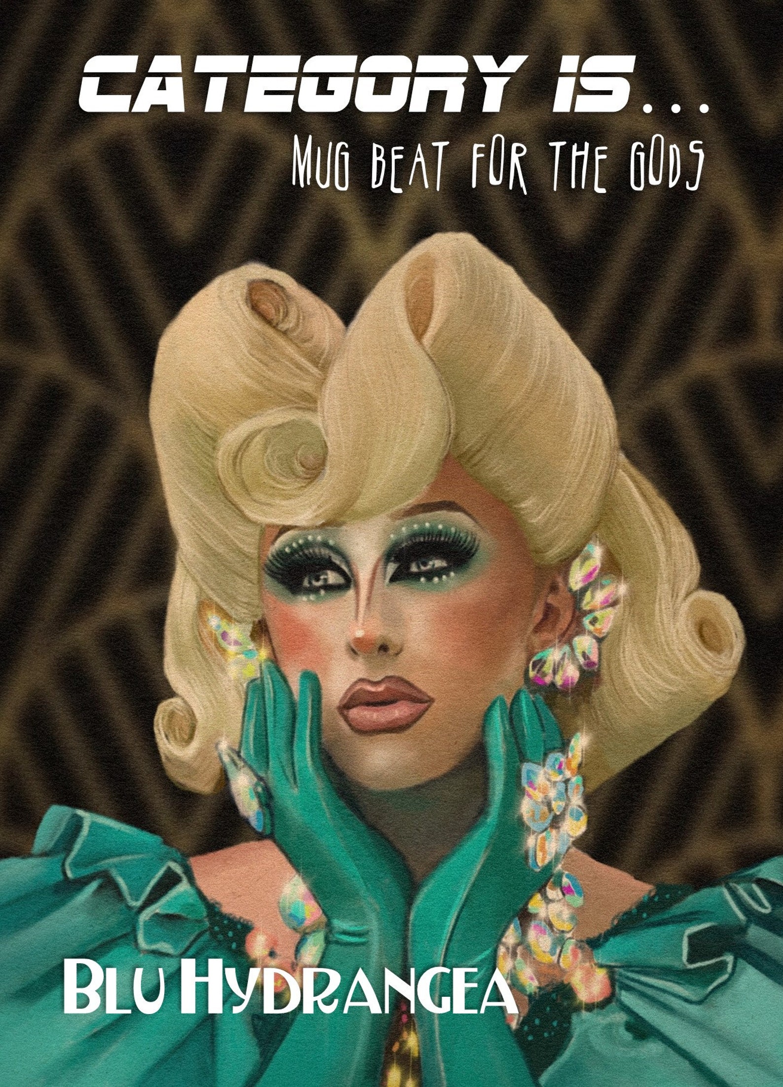 Blu Hydrangea Postcard Rupauls Drag Race UK MUA - Etsy UK