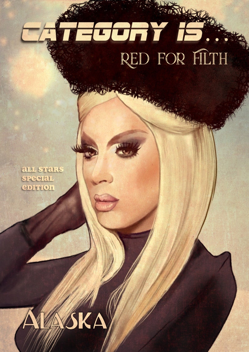 Alaska Thunderfvck 5000 All Stars Postcard Rupauls Drag - Etsy UK