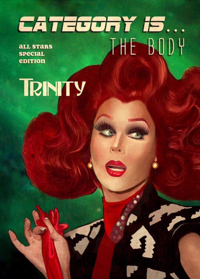Trinity the Tuck Taylor Postcard Rupauls Drag Race All | Etsy