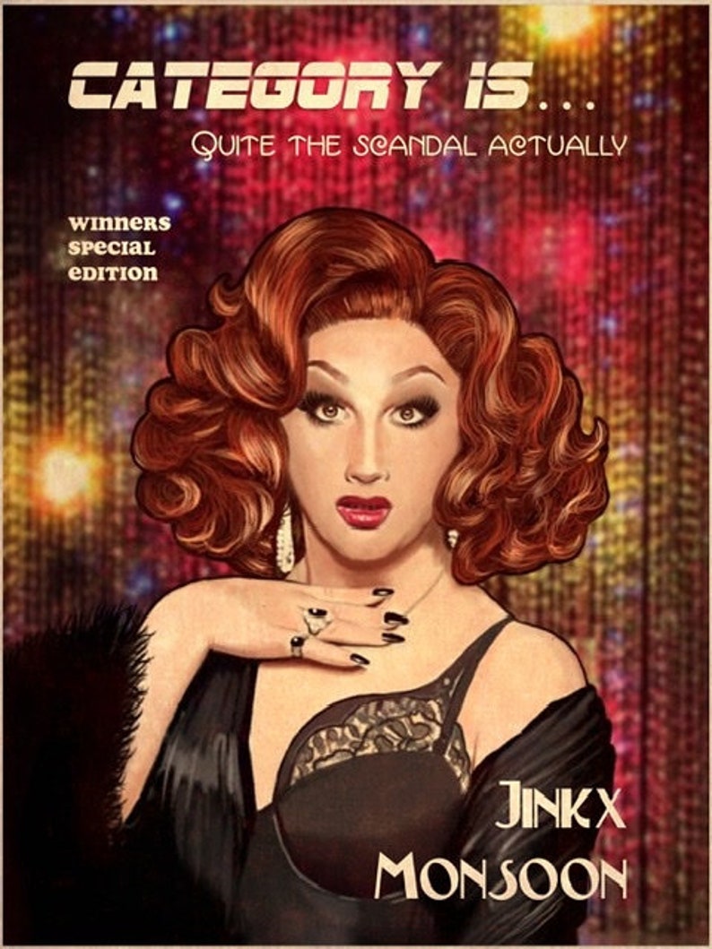 Jinkx Monsoon Postcard rupauls Drag Race - Etsy