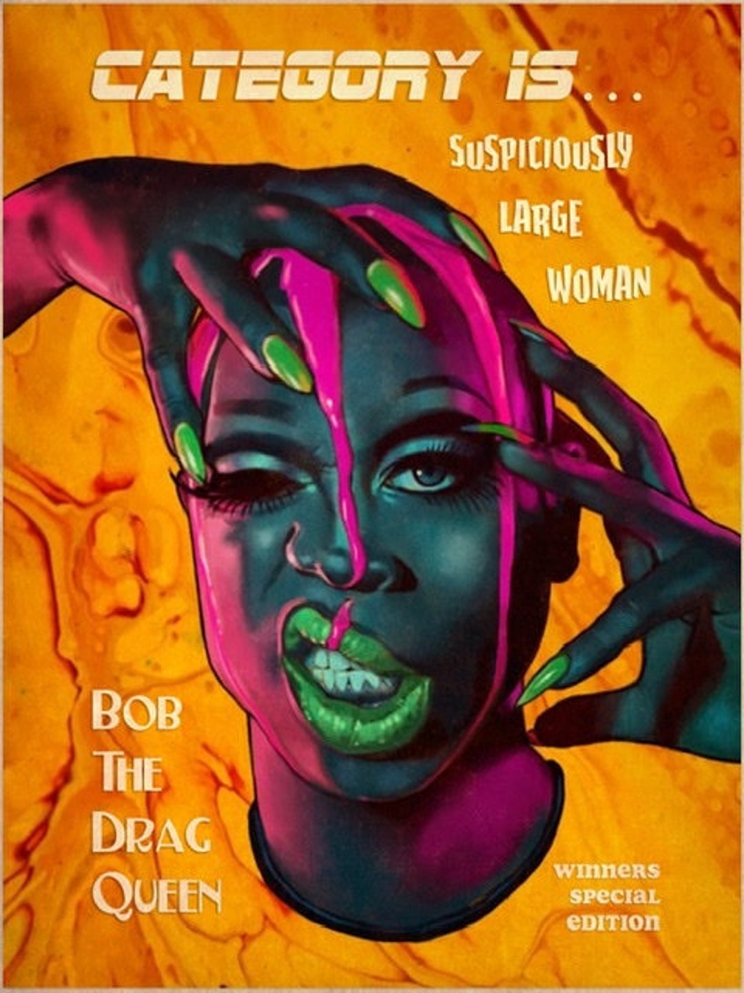 Bob the Drag Queen Postcard - Rupaul’s Drag Race Card - Etsy