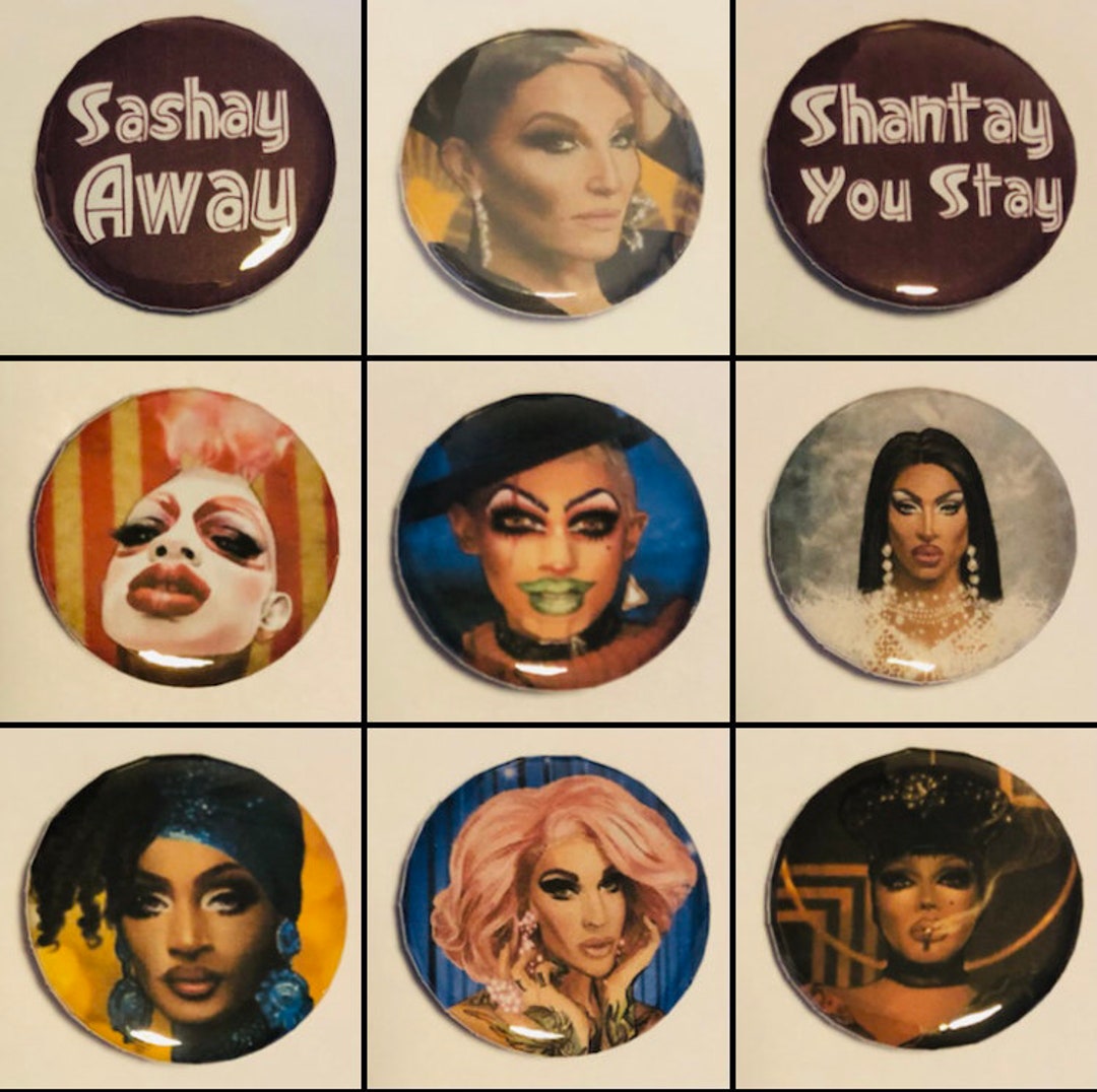 Rupauls Drag Race Pin Button Badges Winners All Star Michelle - Etsy