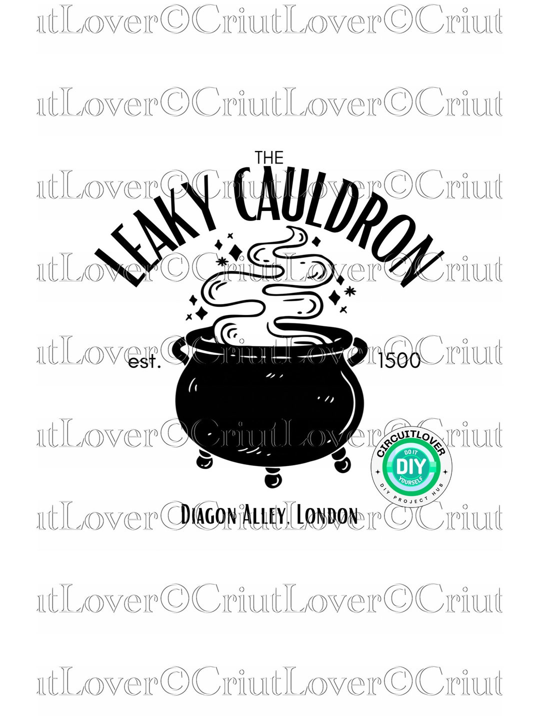 Leaky Cauldron DIY Merch SVG File - Magical Wizarding Design for ...