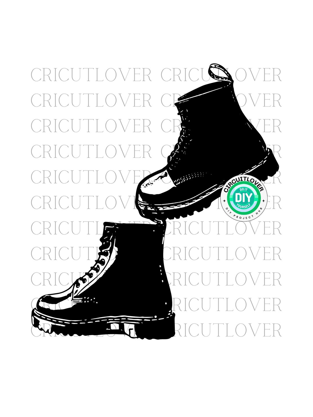 Iconic Combat Boot SVG, Dr. Martens Style, Instant Download for ...