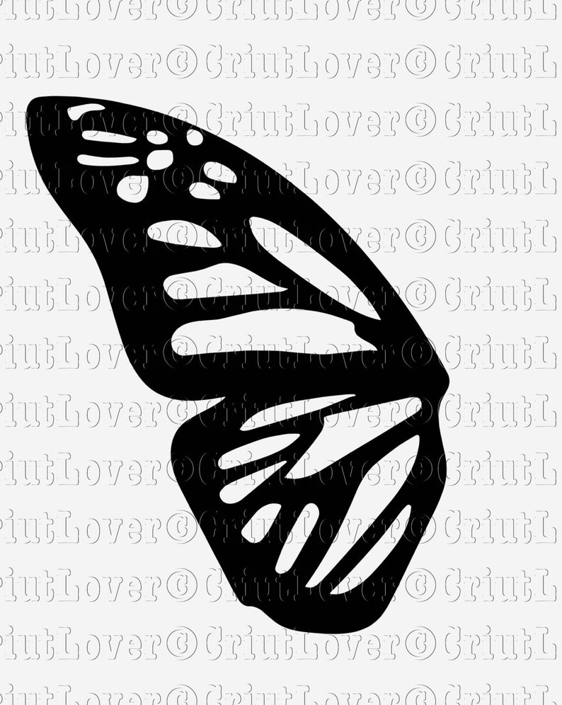 Butterfly Wing Svg Circuit File, Downloadable Svg: for DIY Cricut ...