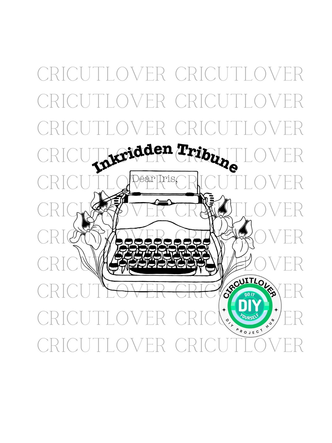 Divine Rivals Typewriter SVG File, Fantasy Inspired Digital Design ...