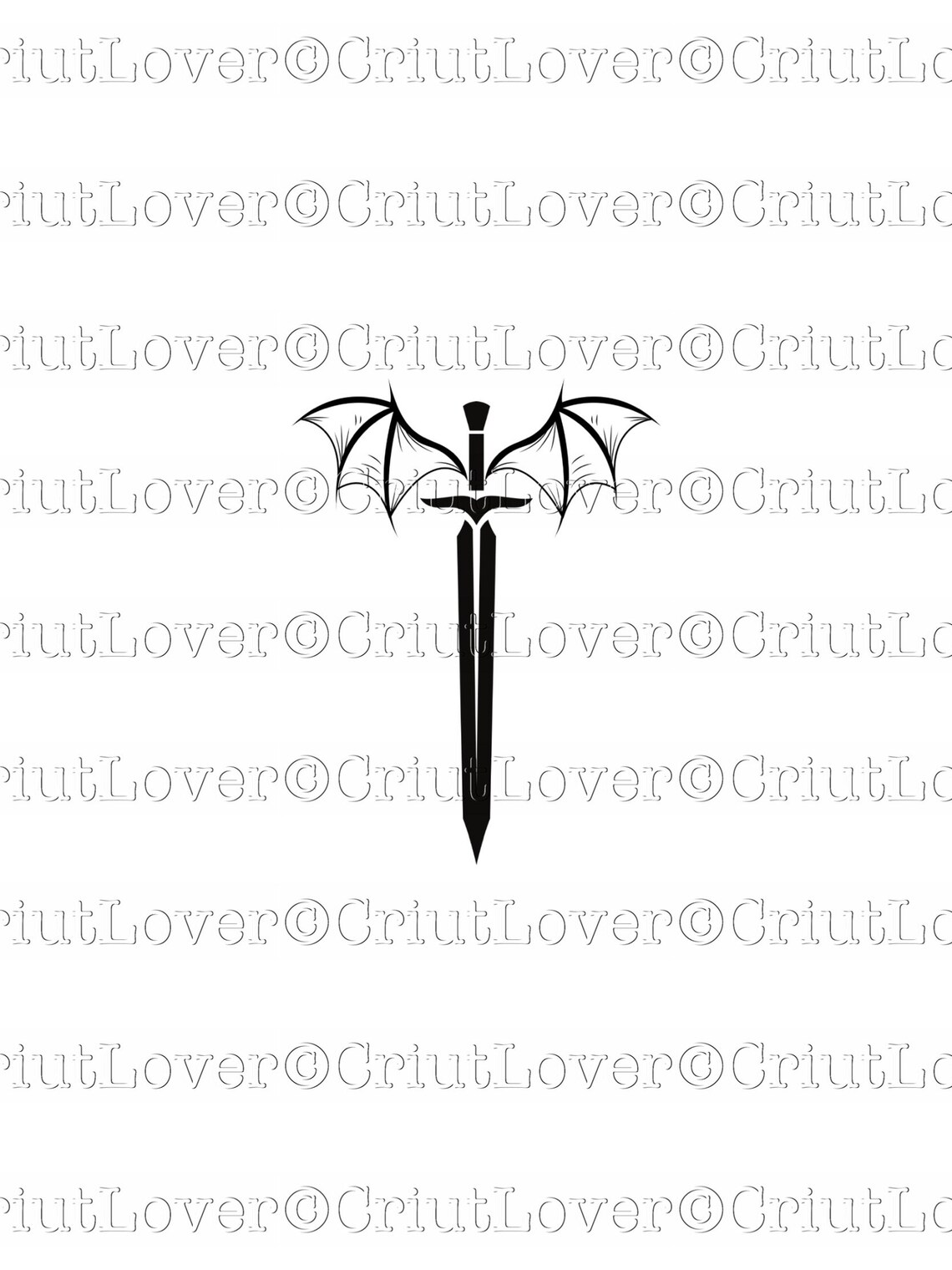 Winged Sword Svg Download ; Cricut SVG Download for Acotar or Fourth ...