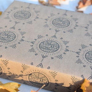 Eco Friendly Nature Inspired Wrapping Paper Rustic Boho Sustainable ...