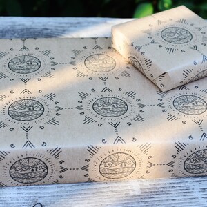 Eco Friendly Nature Inspired Wrapping Paper Rustic Boho Sustainable ...