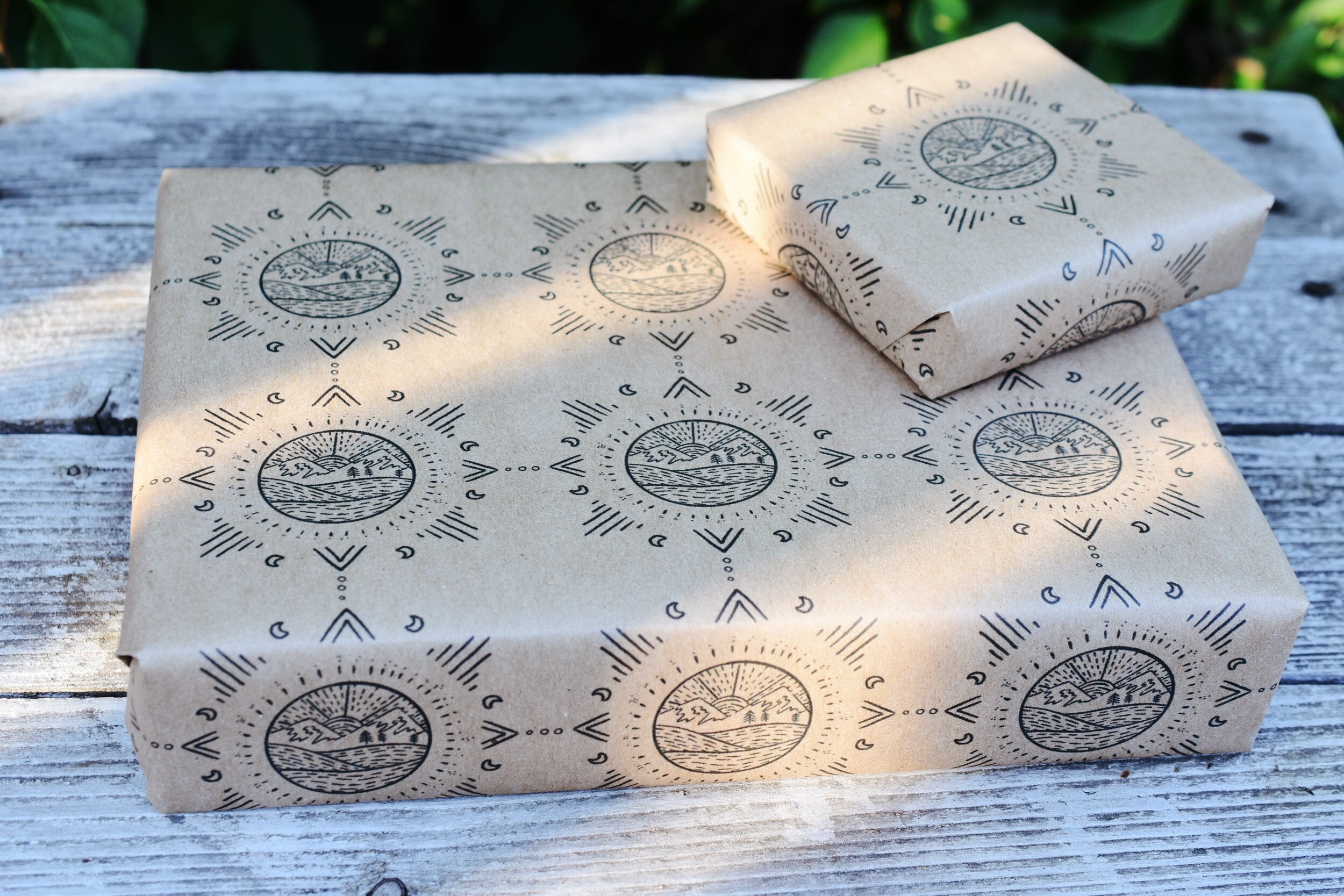Eco Friendly Nature Inspired Wrapping Paper Rustic Boho - Etsy