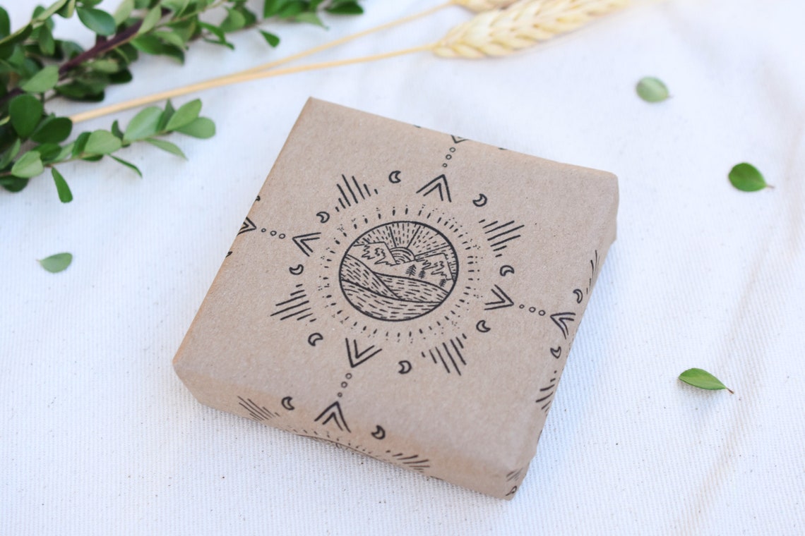 Eco Friendly Nature Inspired Wrapping Paper Rustic Boho - Etsy