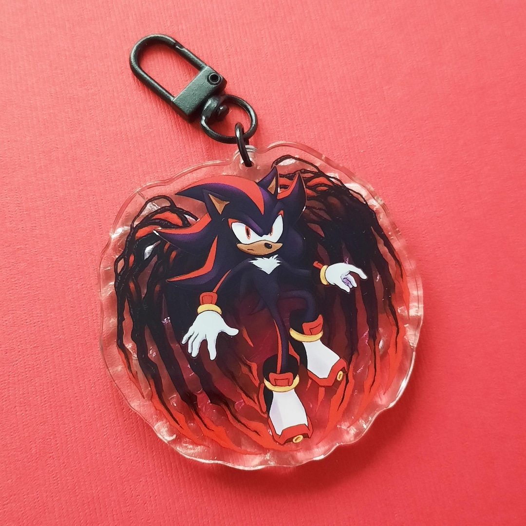 Doom Wing Shadow, Sonic Keychain, Sonic X Shadow Generations - Etsy