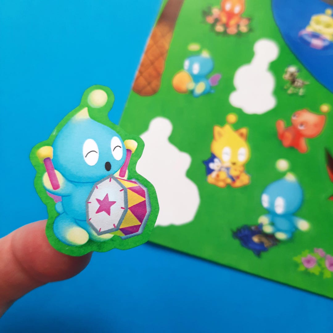 Chao Garden Sticker Sheet, Sonic Adventure 2 - Etsy