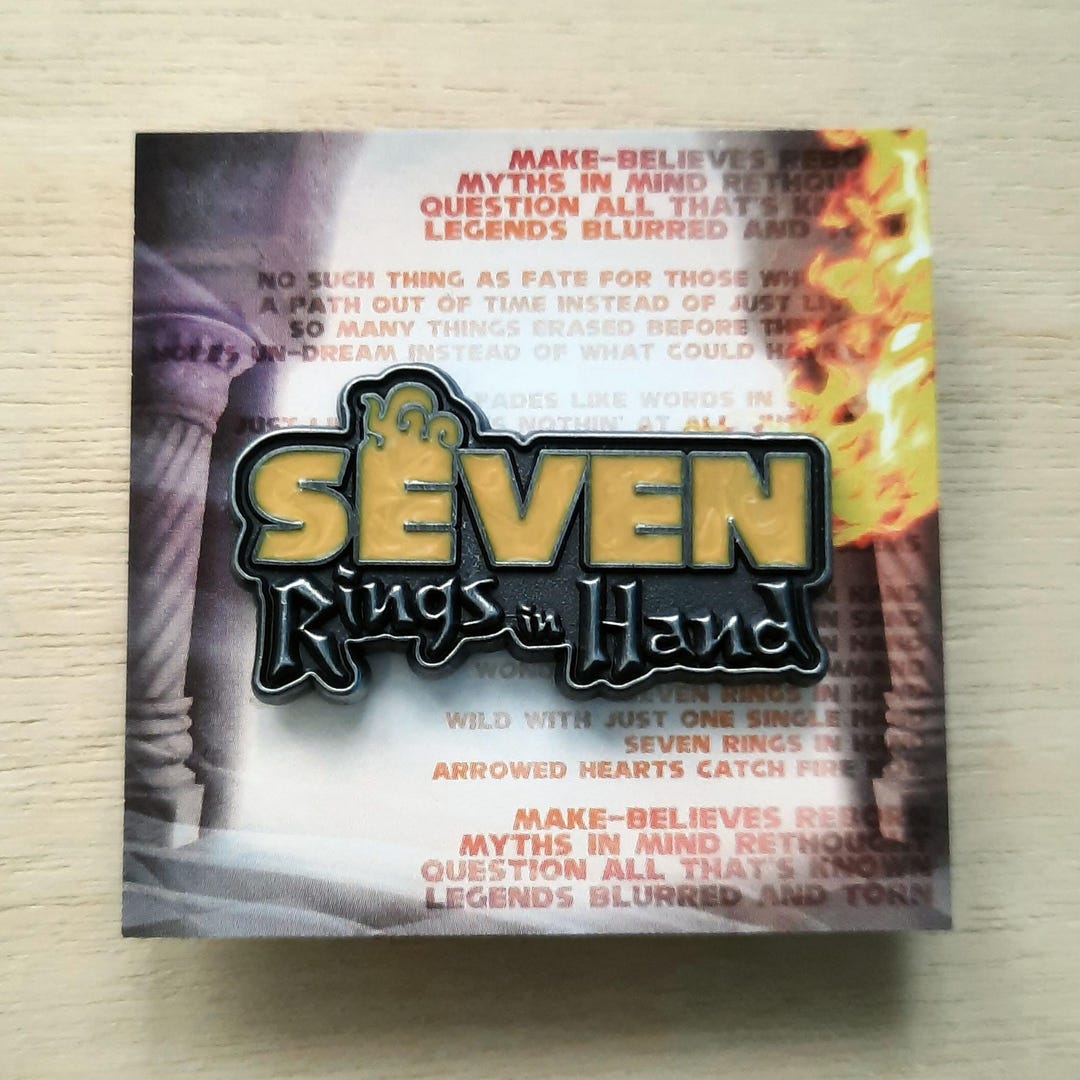 Seven Rings in Hand, Sonic Enamel Pin, Sonic Music, Secret Rings, Sonic ...