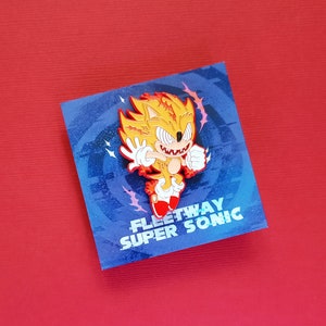 Fleetway Super Sonic Pin, Sonic the Comic, Stc - Etsy