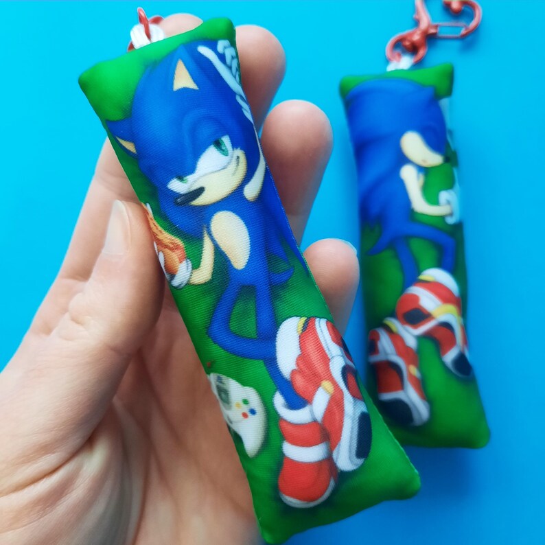 Sonic Mini Dakimakura Keychain, Body Pillow Keyring, Furry Daki, SOAP ...