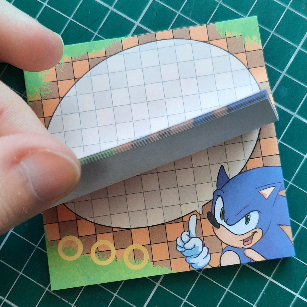 Sonic Sez Sticky Memo Pad, 50 Sheets of Sticky Notes - Etsy