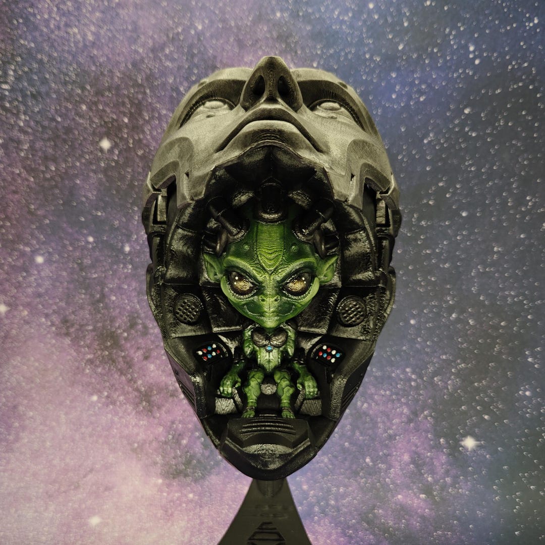 Biomechanical Alien Droid Wall Hanger Open/close Cockpit Design - Etsy