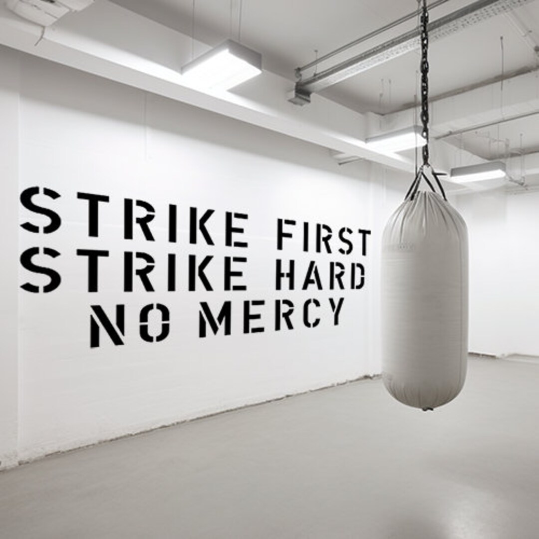 Cobra Kai Dojo Mantra Decal strike First Strike Hard - Etsy