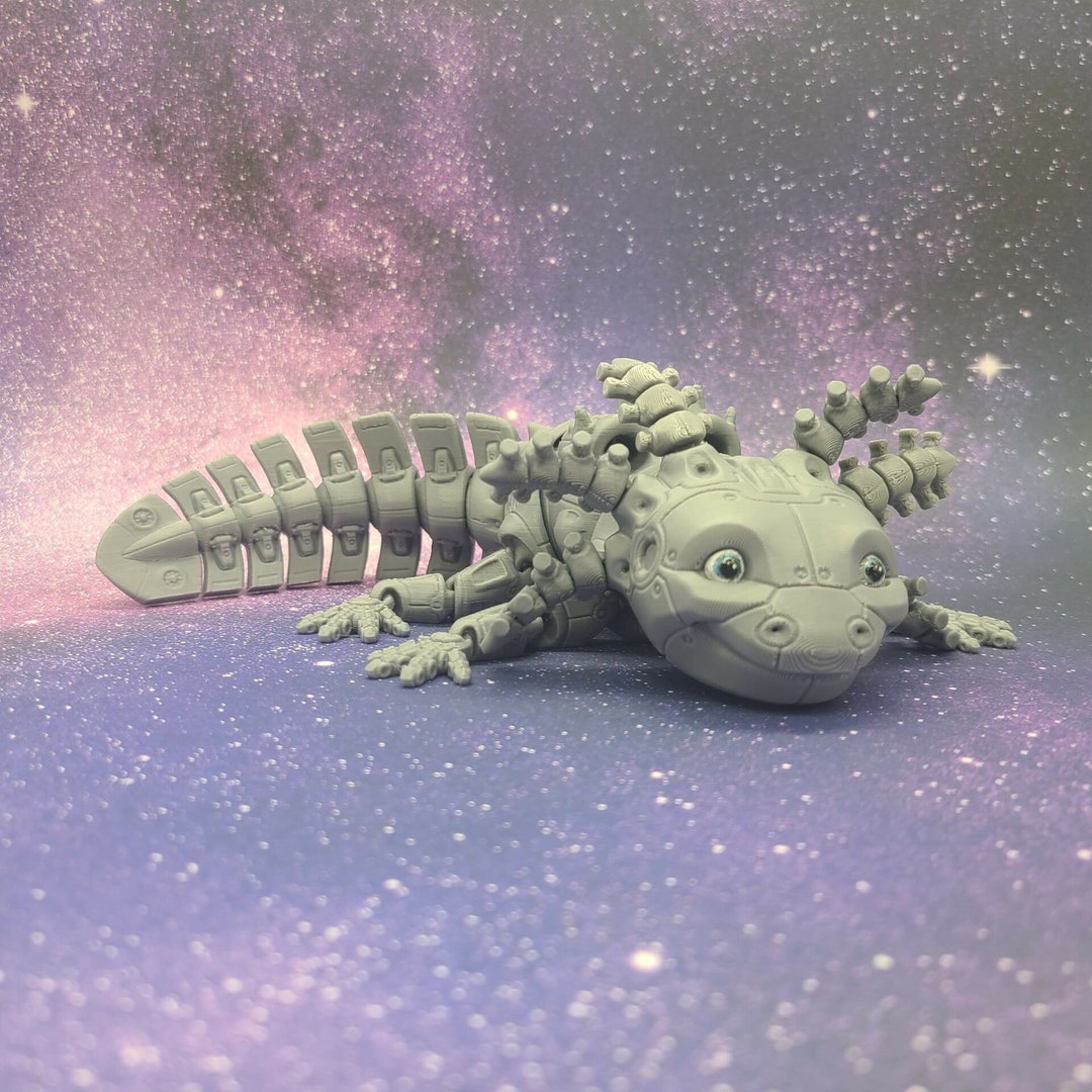 Articulated Robo Axolotl - Bringing Bionic Cuteness to Life! - Etsy