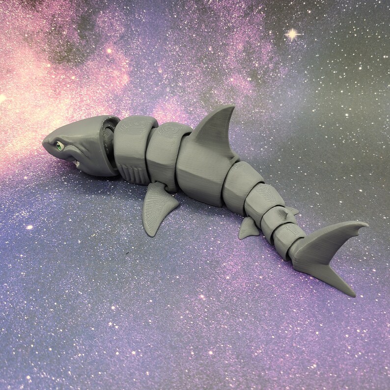 Articulated Great White Shark Figure Jawsome Fun - Etsy