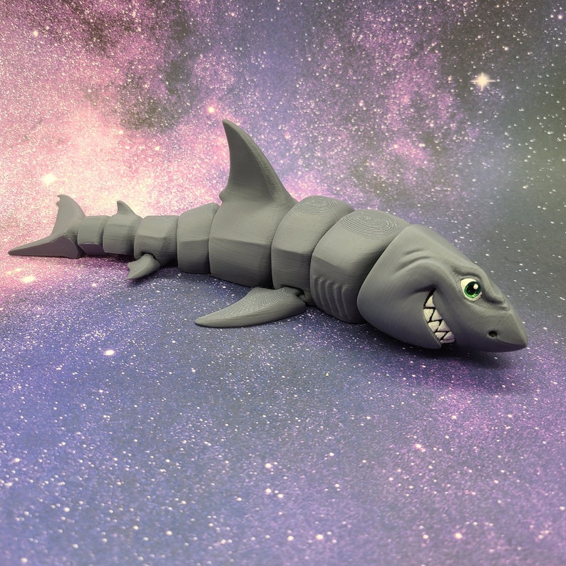 Articulated Great White Shark Figure Jawsome Fun - Etsy