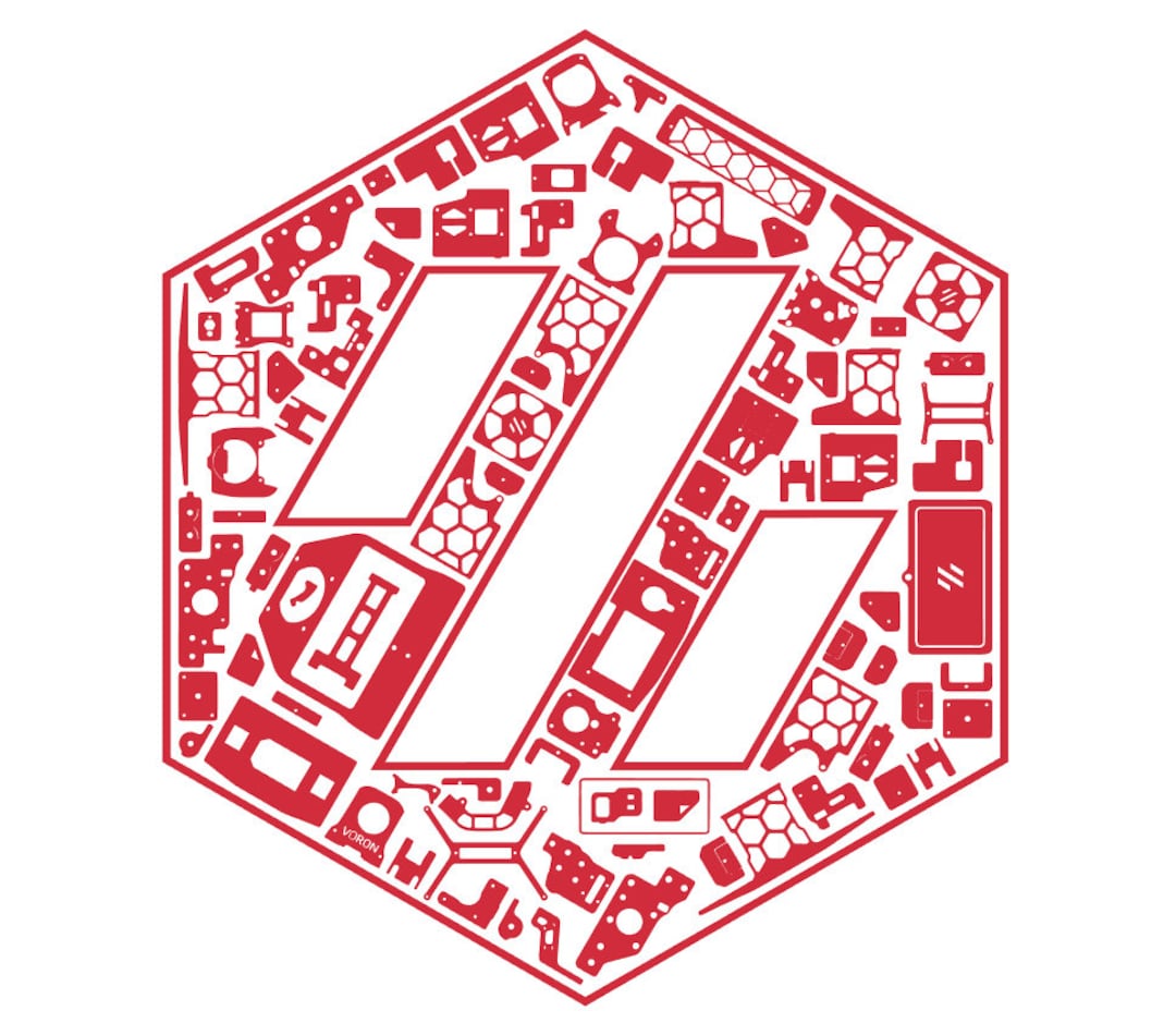 Voron 2.4 3D Printer Decorative Logo Vinyl Decal Sticker for Panels ...