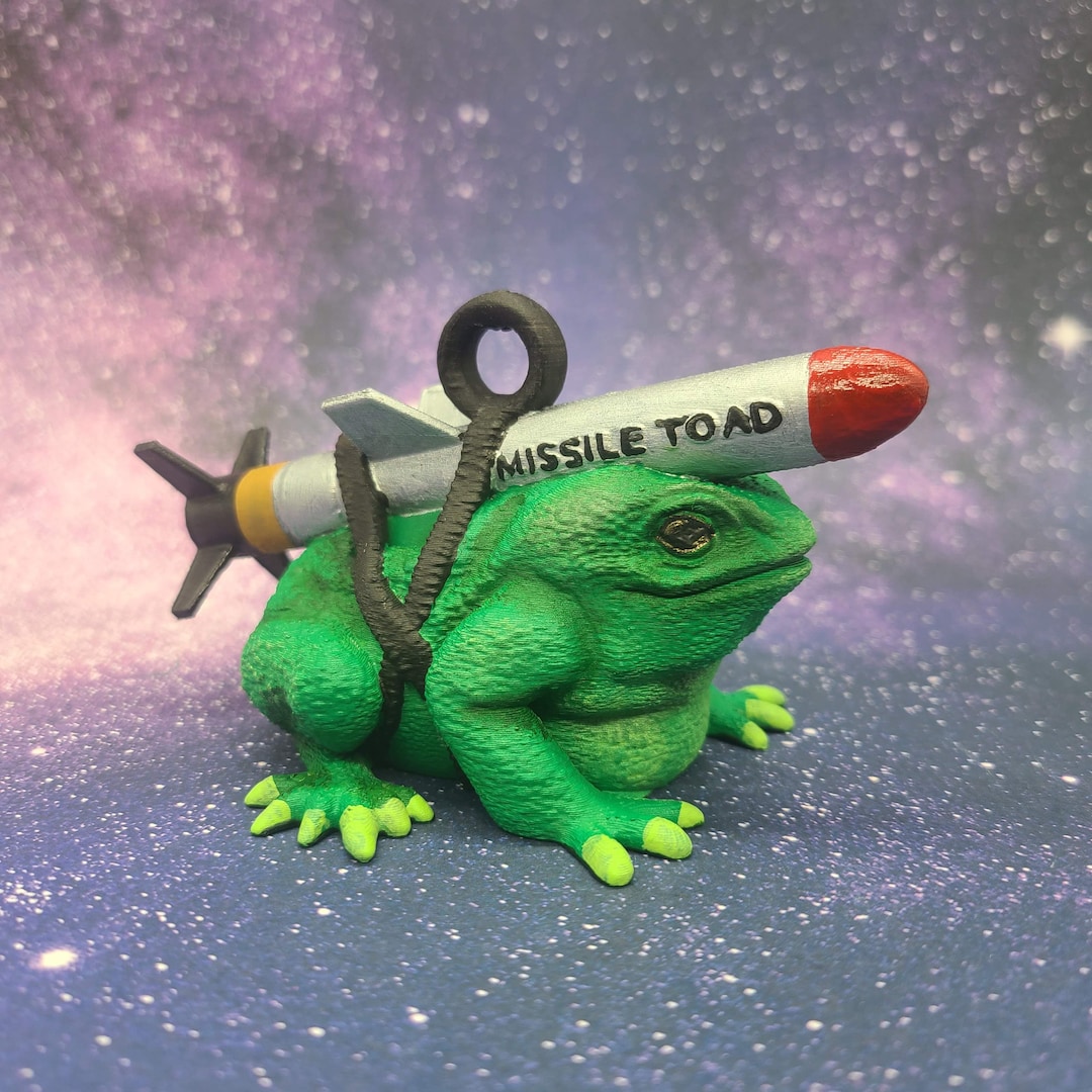 Hand Painted Missile Toad Hanger - A Ribbeting Holiday Ornament ...