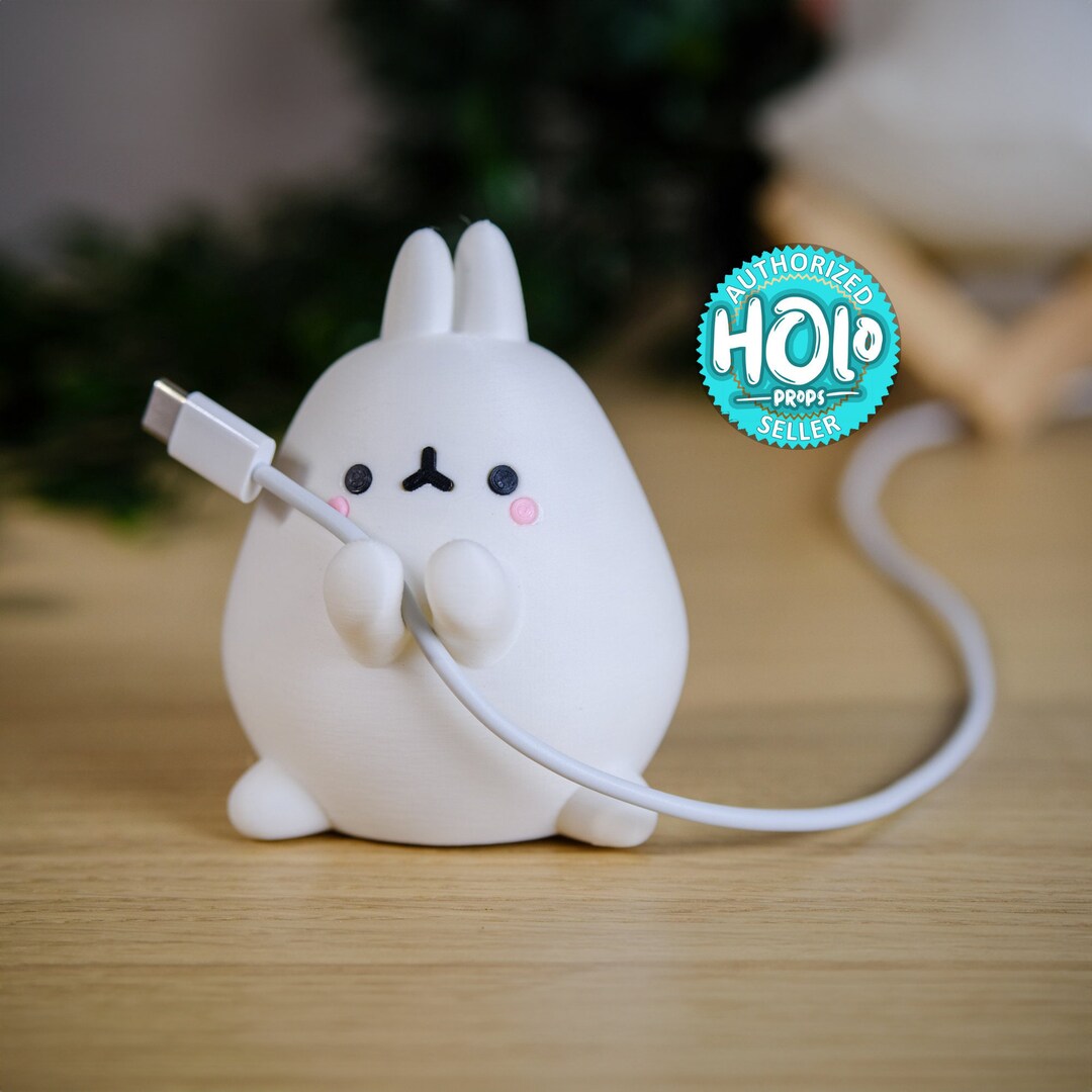 Kawaii Bunny Cable Holder - Hop to Organization & Keep Your Cables Tidy ...