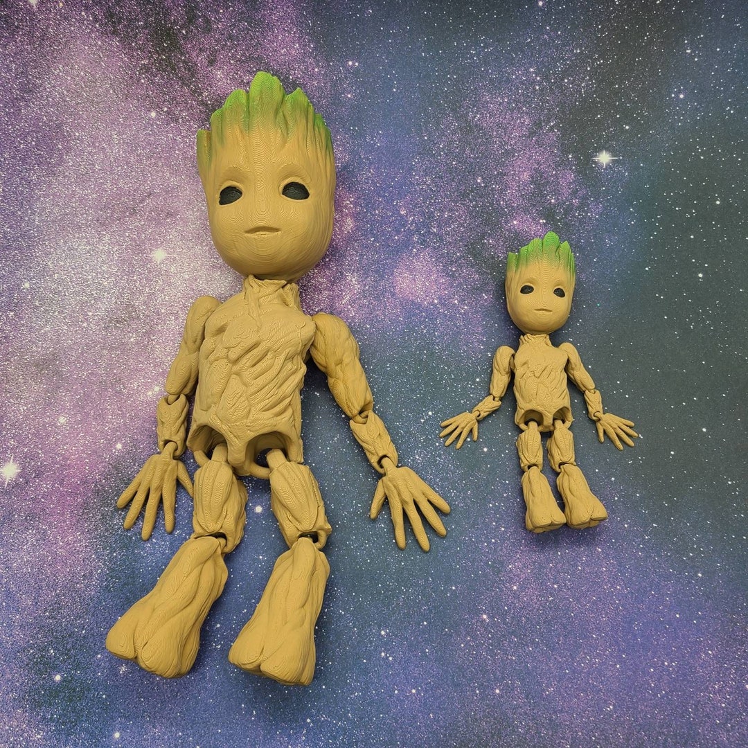 Life Like Baby Groot - Hand Painted Accents - I AM GROOT! - Etsy